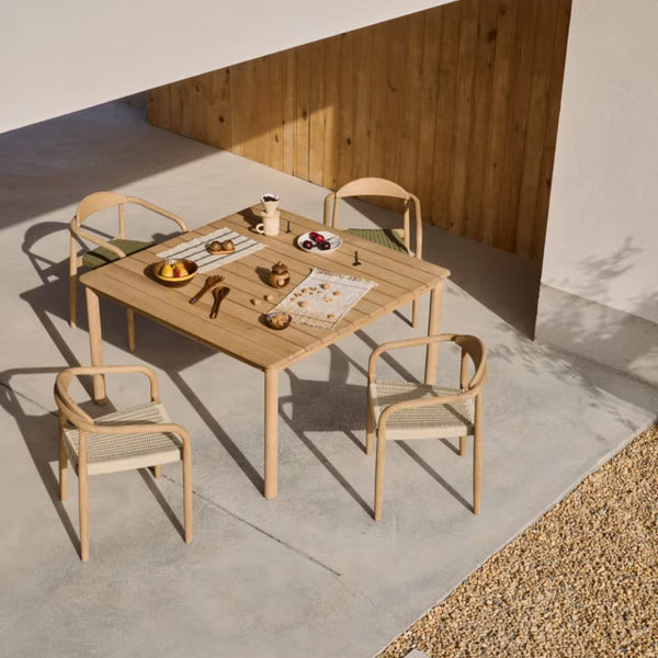 Elias 135cm Acacia Dining Table in Natural - Marc & Main