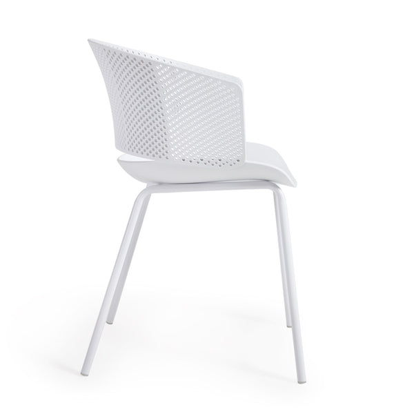 Elora Dining Chair in White - Marc & Main