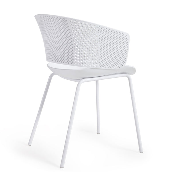 Elora Dining Chair in White - Marc & Main