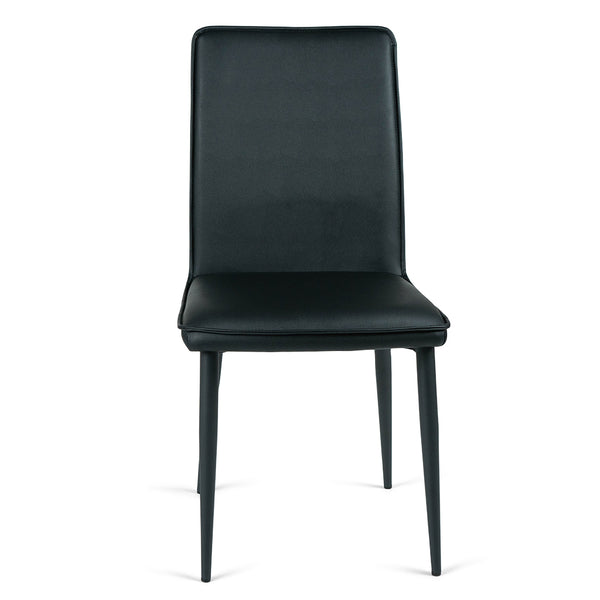 Carson Leatherette Dining Chair in Black - Marc & Main